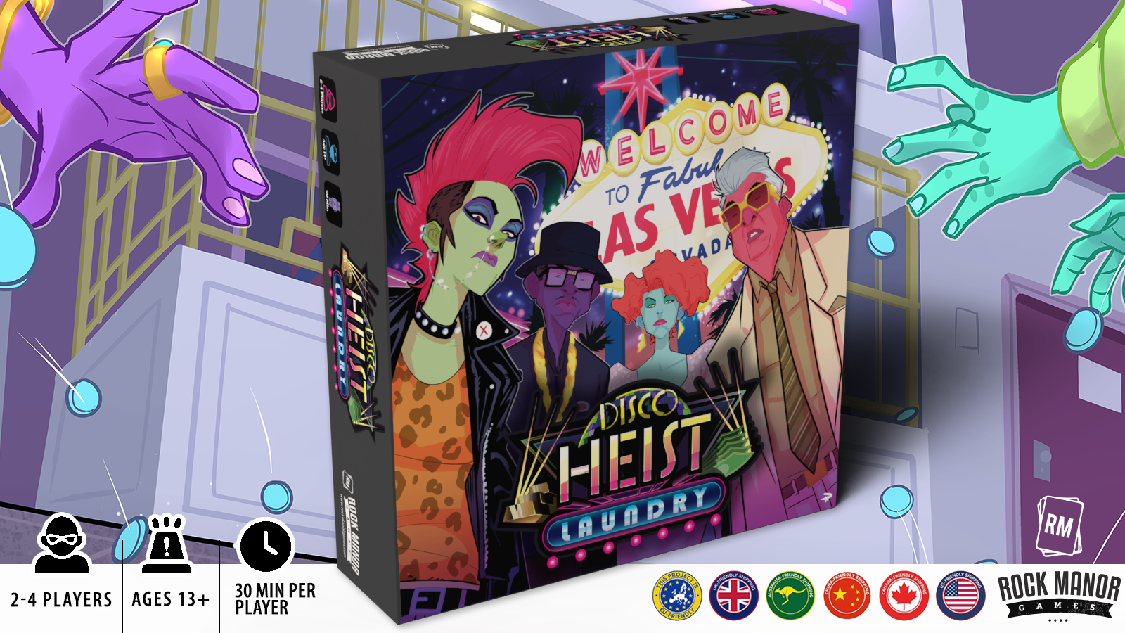 Disco Heist Laundry is LIVE and FUNDED - Rock Manor Games